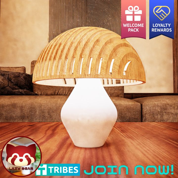 3D Printable Parametric Lamp by Lazy Bear